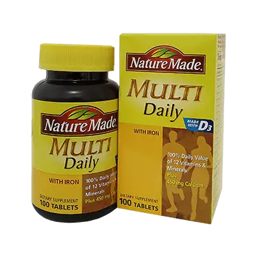 قیمت و خرید قرص مولتی دیلی (Multi Daily) 100 عددی نیچرمید | داروخانه ...